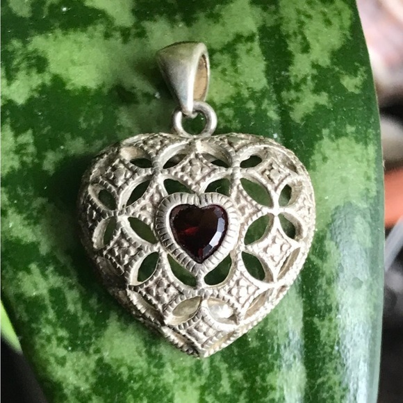 Avon | Jewelry | Vintage Avon Sterling Silver Heart Pendant | Poshmark
